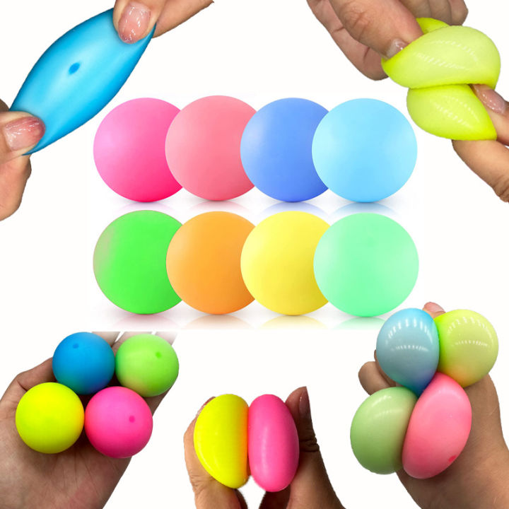 Mini Rainbow Squishy Ball (3.5cm) – Soft TPR Stress Relief Toy, Cute ...