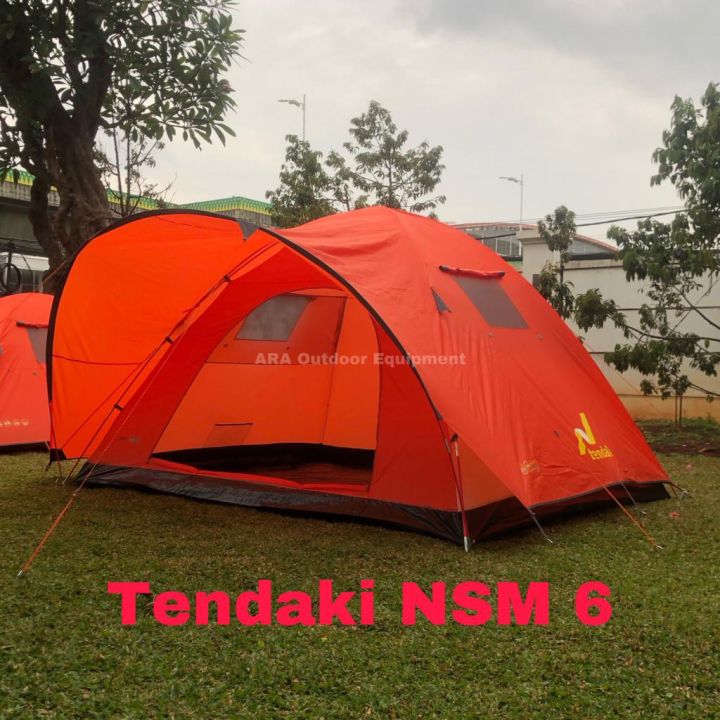 Tenda Camping Kapasitas 6 Orang Tendaki NSM 6 Double Layer Waterproof ...