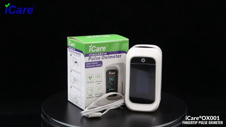 iCare OX001 Fingertip Pulse Oximeter, (SpO2)Blood Oxygen Saturation ...