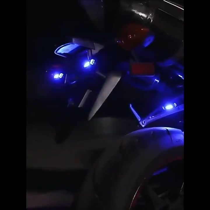 1PCS 7Color! Upgrade Rechargeable flashing LEDMotorcycle Bicycle night ...