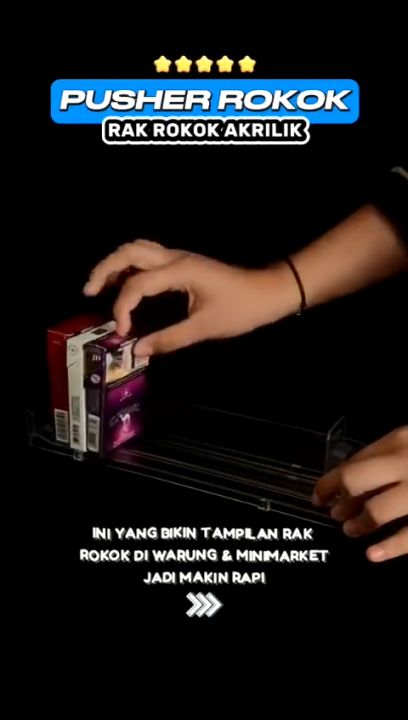 PUSHER ROKOK / TEMPAT ROKOK / RAK ROKOK AKRILIK | Lazada Indonesia