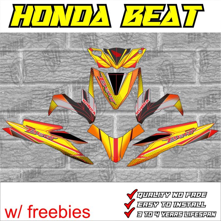Honda beat decals sticker, laminated | Lazada PH