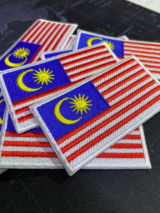 Patch Bendera Malaysia / Patch Malaysia Flag iron on | Lazada