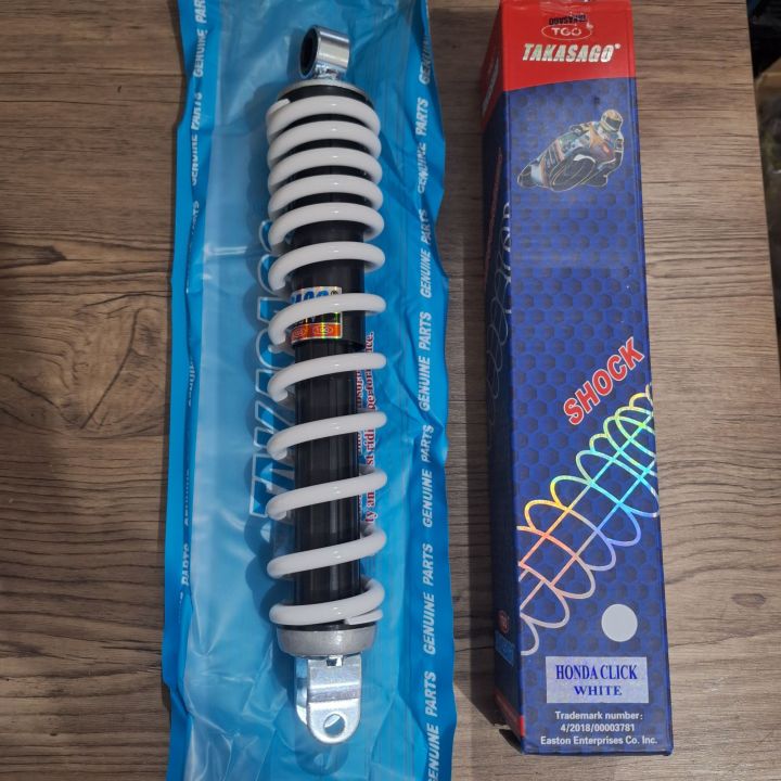 SHOCK ABSORBER HONDA CLICK125/150 (WHITE) 330mm ORIGINAL TAKASAGO ...