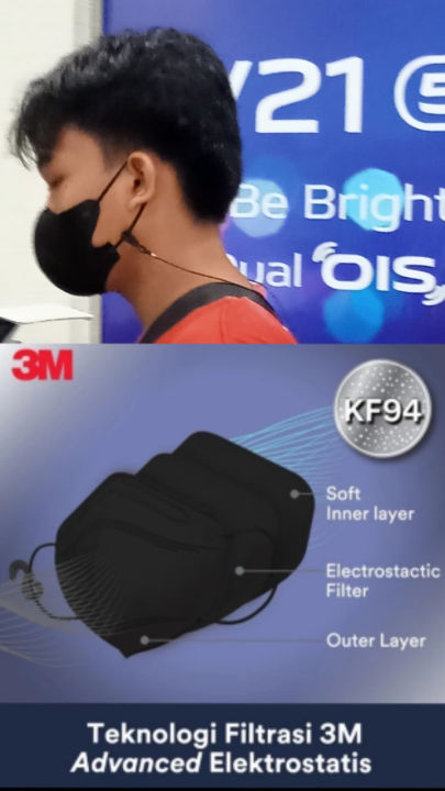 Masker CMB-11Respirator KF94 Original 3M | Lazada Indonesia
