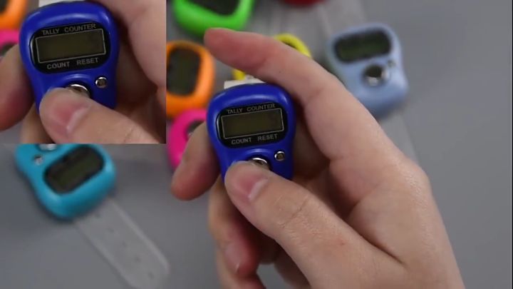 TASBIH DIGITAL MINI Alat Hitung Elektronik plus mika Finger Tally ...
