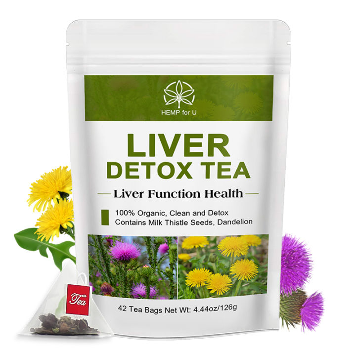 Liver Detox Tea Natural And Organic Unique Herbal Support Clearing Away