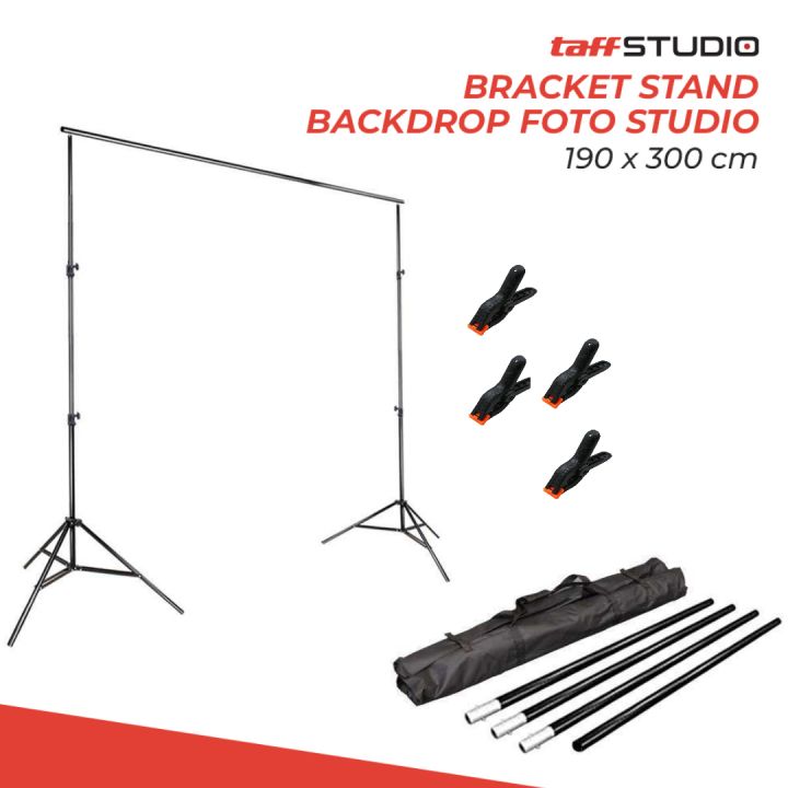 Bracket Stand Backdrop Background Foto Studio Booth 190 x 300 ...