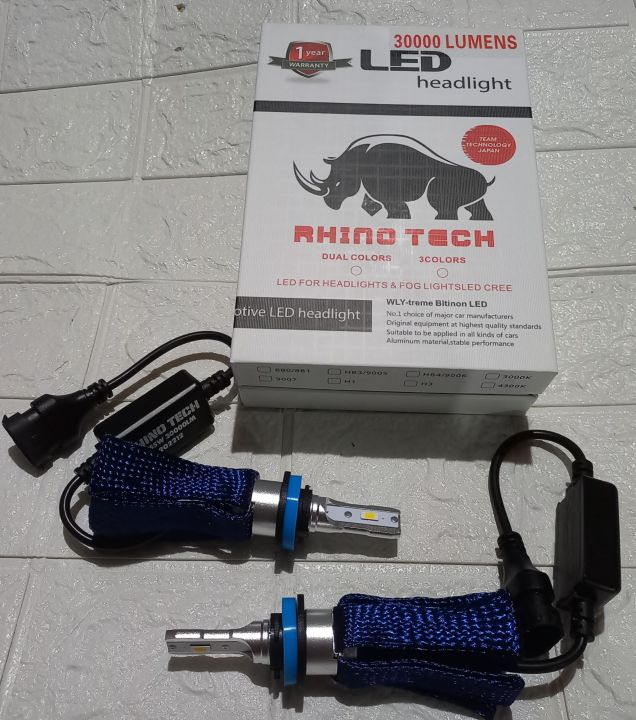 Rhino tech H4 Led headlights / foglights 30,000 lumens | Lazada