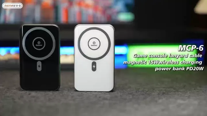 พาวเวอร์แบงค์ชาร์จไร้สาย 2 in 1 REMAX MCP-6 จ่ายไฟสูง PD20W ความจุ ...