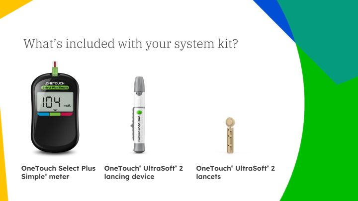 One Touch Select Plus Simple Glucometer Machine Complete Set or One ...