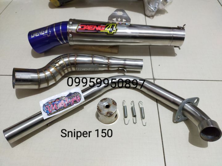 DAENG SA14 OPEN PIPE with SILENCER FOR SNIPER 150 v1 /v2 | Lazada PH