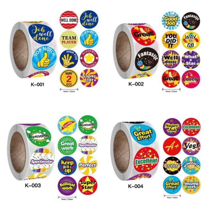 REWARD APPRECIATION STICKERS 50 PIECES 1 INCH*FOLDED NOT ROLL* Read ...