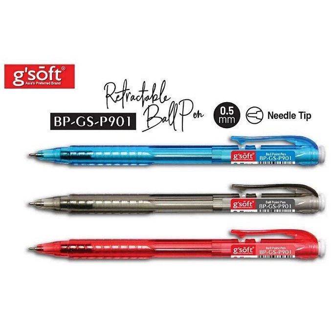 G'Soft Retractable Ball Point Pen BP-GS-P901 0.5mm 0.7mm | Lazada