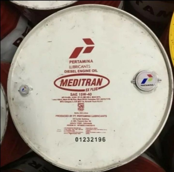 OLI/PELUMAS PERTAMINA MEDITRAN SX PLUS 15W40/15W-40 DRUM 209 LITER ...