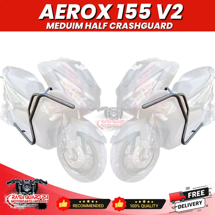 Yamaha Aerox 155 V2 - Half & Meduim Half Crash Guard Heavy-Duty | Lazada PH