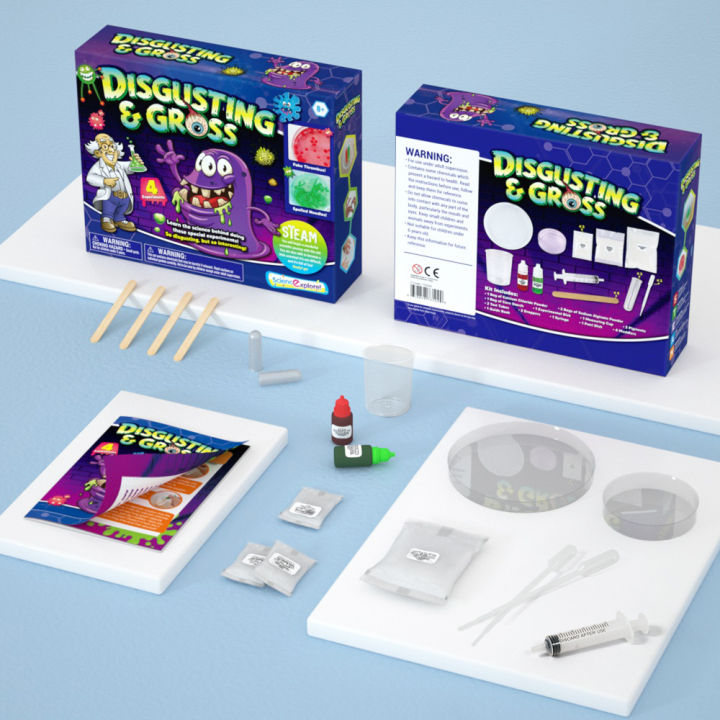 SciencExplore! Disgusting & Gross Interesting Science Experiments Kit ...