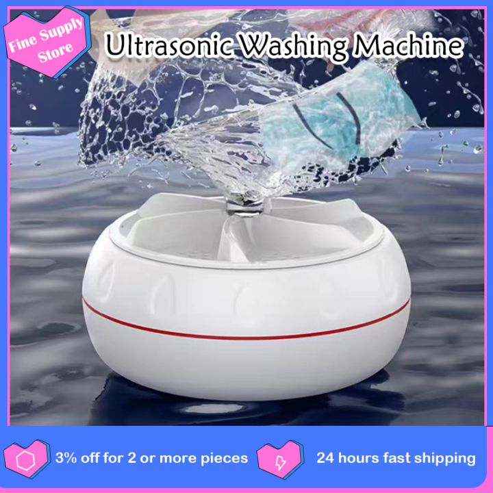 Mini Washing Machine Ultrasonic Turbine Washing Portable Dorm Lazy ...