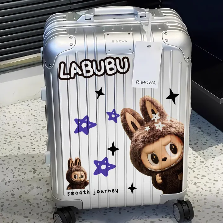 Large Size Cute Luggage Sticker Waterproof No Glue Travel Carry-On Bag ...