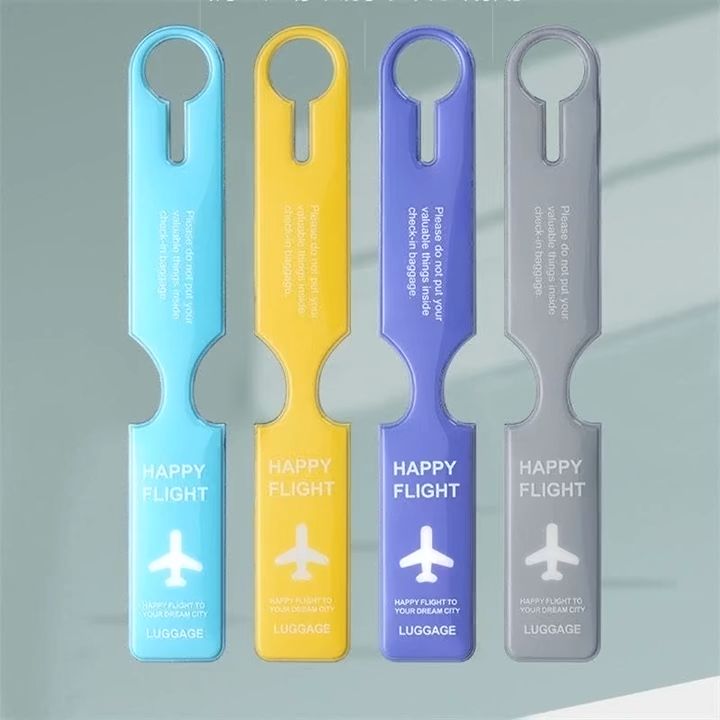 [SG Ready Stock] PVC Rectangular Luggage Tags | Baggage Tag | Lazada ...