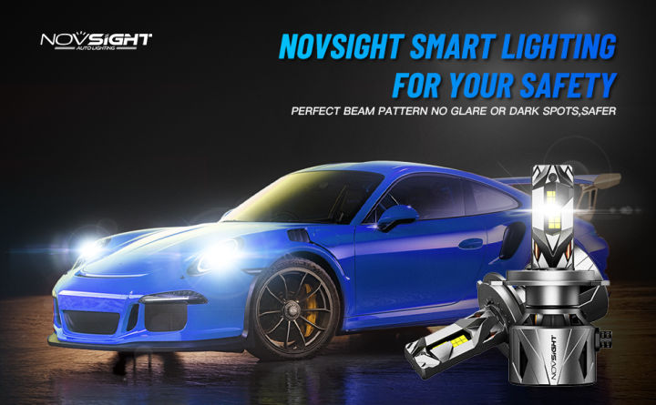 Extremely Bright Novsight N97 LED Car Headlight Bulb 9005(HB3) 9006(HB4) H4 H7 H11 LED Light for ...