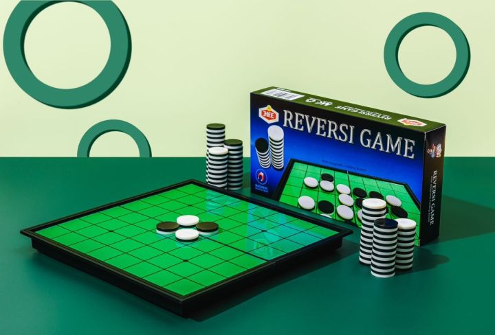 Magnetic Foldable Reversi Game Board Chess Children School Educational ...