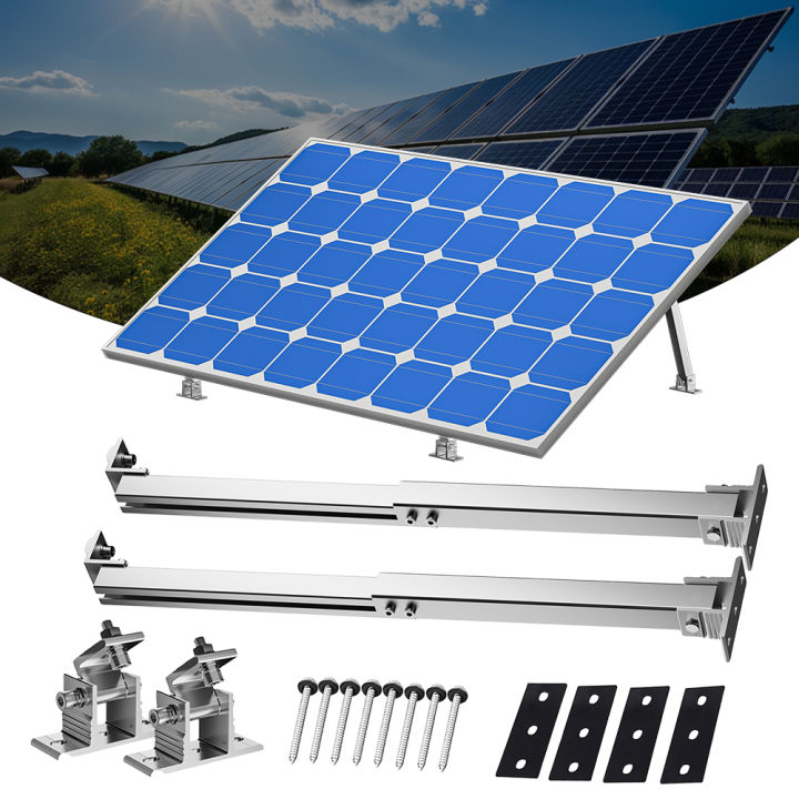 Solar Panel Foot Mount Adjustable Solar Panel Mount Support Aluminum ...
