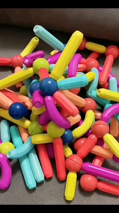 GAILANG Magnetic Bar Building Block Set 3D Building Block DIY Children ...