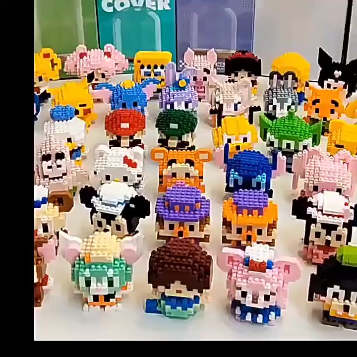 MEKANSM Nano 3D Block Mini Bricks Toys Model Kartun Building Blok Kartun Mainan Balok Susun ...