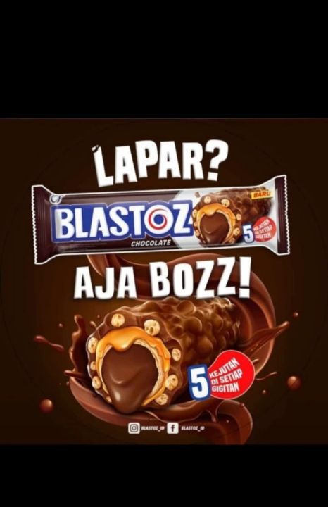 Blastoz wafer roll chocholate / isi 12 pxs / 24gr / wafer | Lazada ...