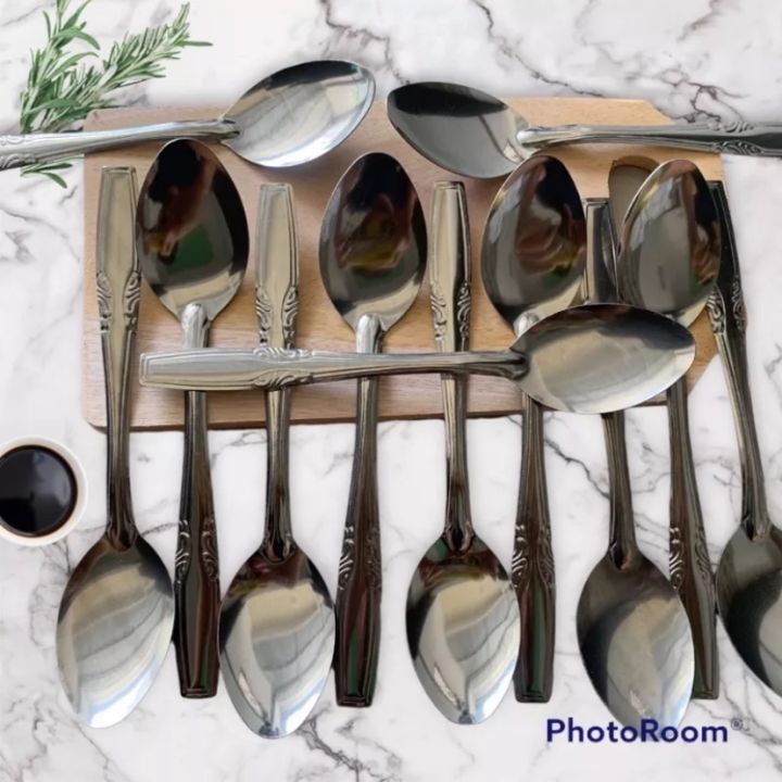 SENDOK MAKAN UMUM HS - SENDOK MAKAN STAINLESS 1 LUSIN ISI 12 PCS ...