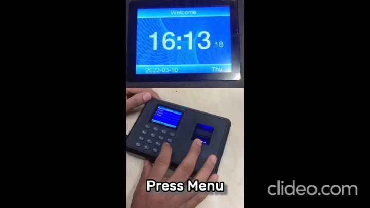Biometric Fingerprint Thumbprint Attendance machine USB Employee Punch ...