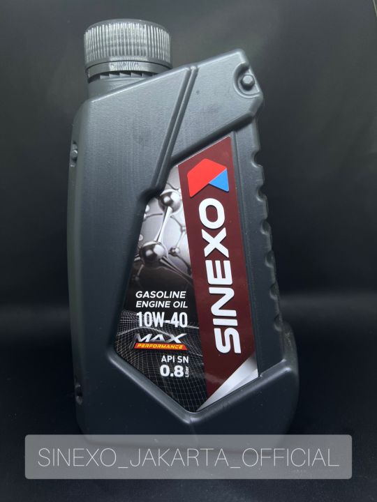 Oli SINEXO GASOLINE ENGINE OIL SAE 10W-40 API SN 0.8 LITER | Lazada ...