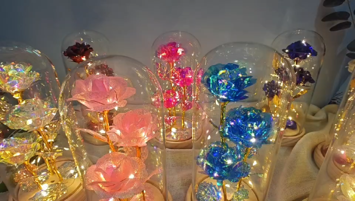 MEKANSM Flower LED Lampu Bunga Mawar Dekorasi Hampers Pajangan Kado ...