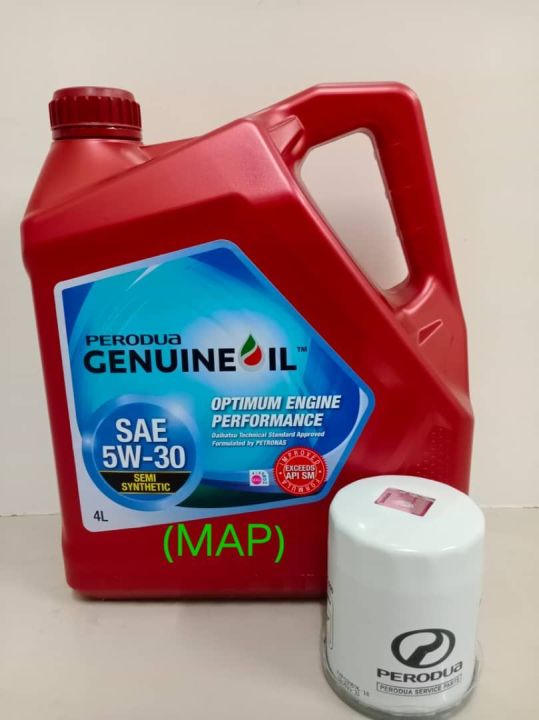 100% ORIGINAL ENGINE OIL PERODUA ( MINYAK HITAM PERODUA ) SEMI ...