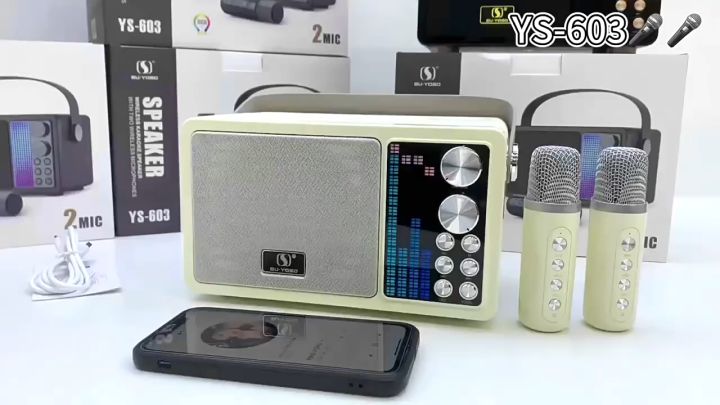YS-603 ลำโพงบลูทูธ , เครื่องเสียง , Bluetooth , ลำโพงกลางแจ้ง , บลูทูธไร้สาย，กำลังไฟสูง 100W ...