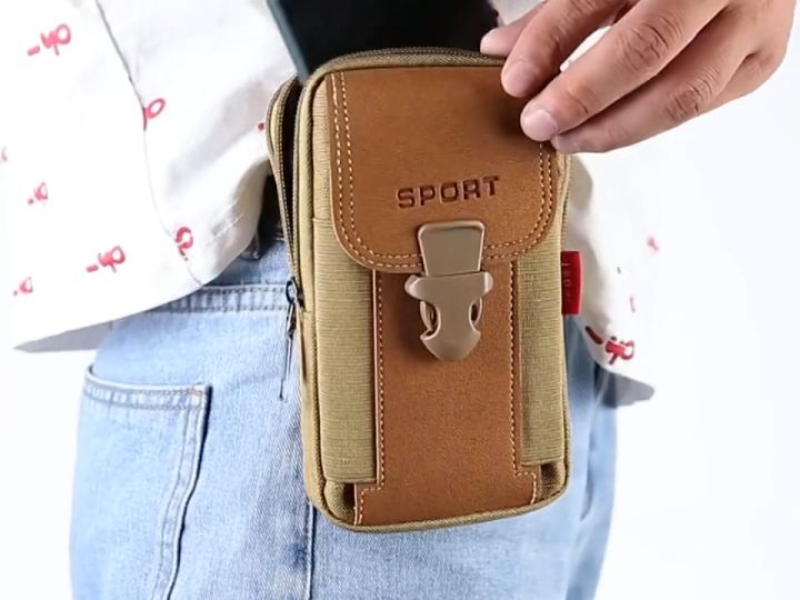 ซองโทรศัพท์ เคสกระเป๋า กระเป๋าคาดเอว 🔷ใส่โทรศัพท์ ได้2เครื่อง🔺CASE BAG ...