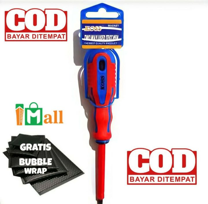 Obeng Tespen / Obeng Listrik MAGNET Alat Ukur Aliran Listrik 2 Way Plus ...