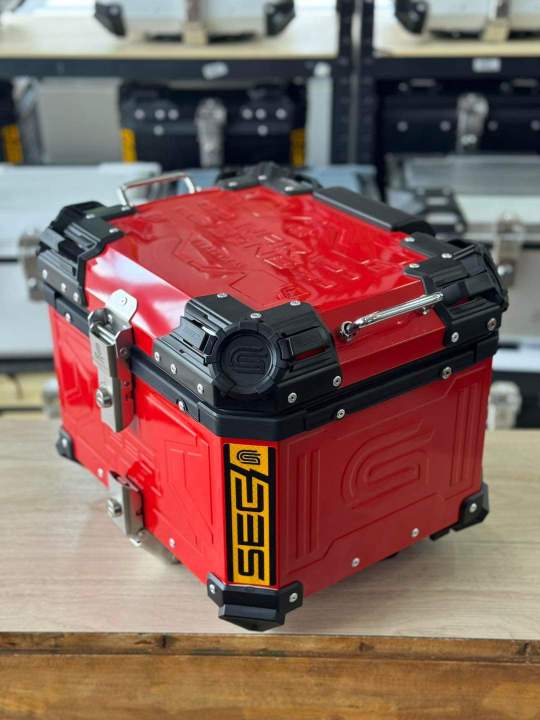 SEC WAR ZONE ALLOY TOP BOX 45L with BACKREST and FREEBIES | Lazada