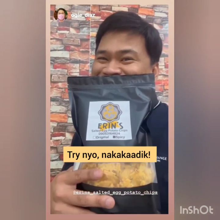 ERIN's Salted Egg Potato Chips | Lazada PH