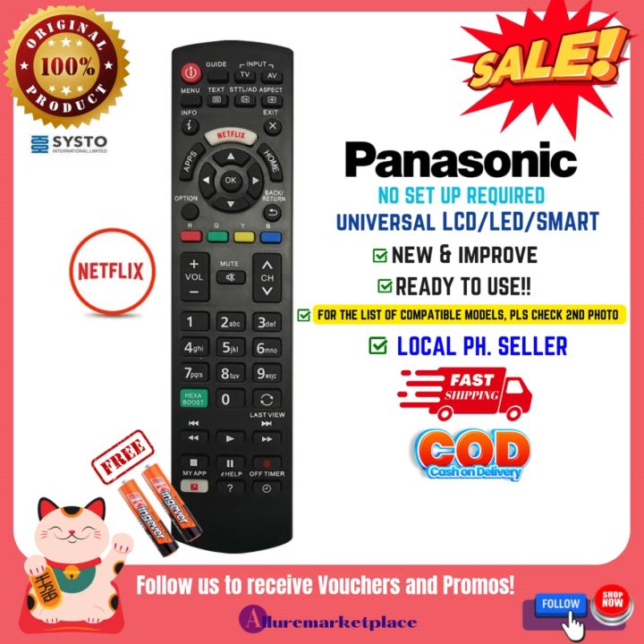 PANASONIC TV Remote Control LCD LED SMART TV VIERA Panasonic TV Remote ...