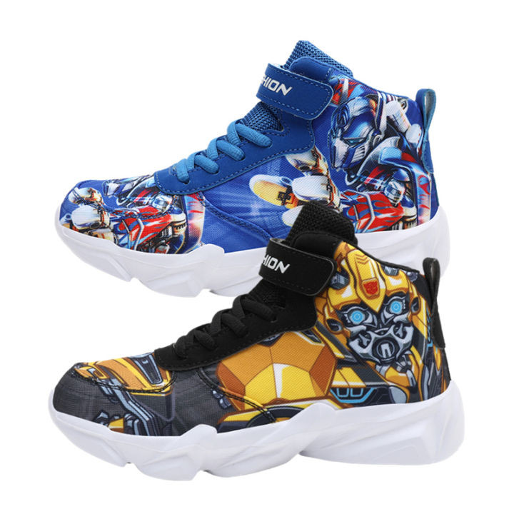 Transformers Children's Shoes Optimus Prime Boy High-Top Sports Shoes ...