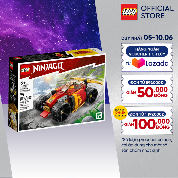 LEGO NINJAGO 71780 Xe Đua Địa Hình Tiến Hóa Của Kai (94 Chi Tiết ...
