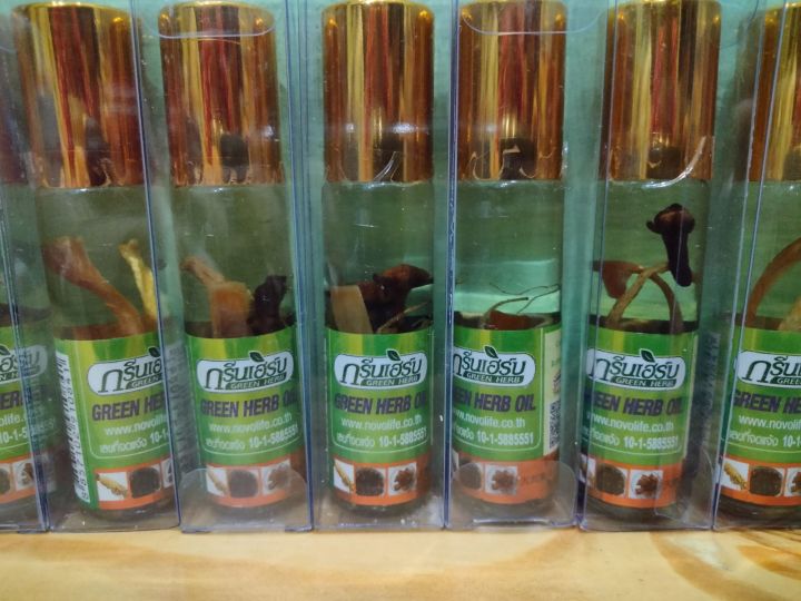 minyak angin green herb oil ginseng original Thailand | Lazada Indonesia