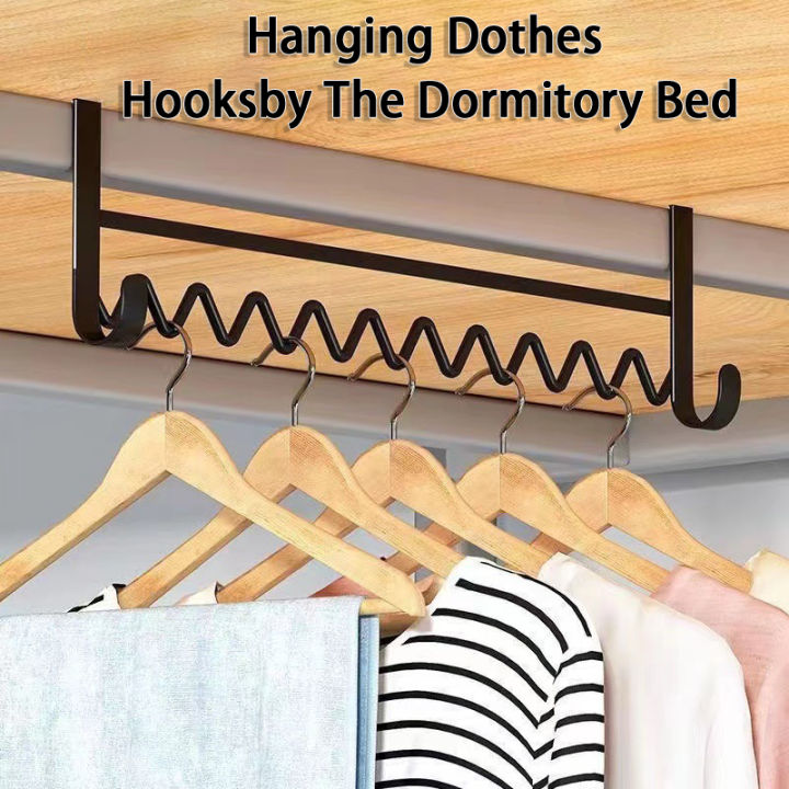 Bedside Hanging Rack Dormitory Bedside Clothes Storage Rack Space ...