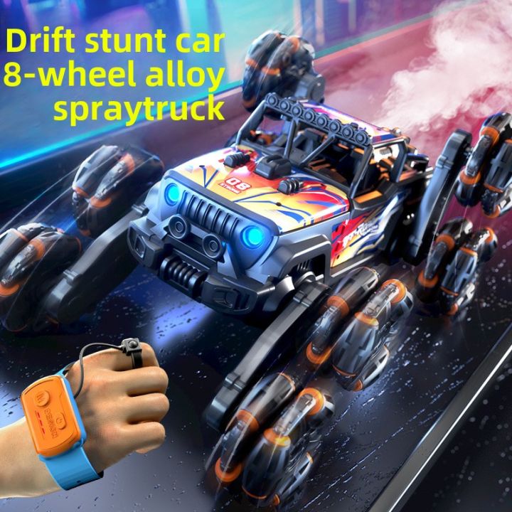 Eight-Wheel Drift Jeep: Off-Road RC Car with Spray and Music Features ...