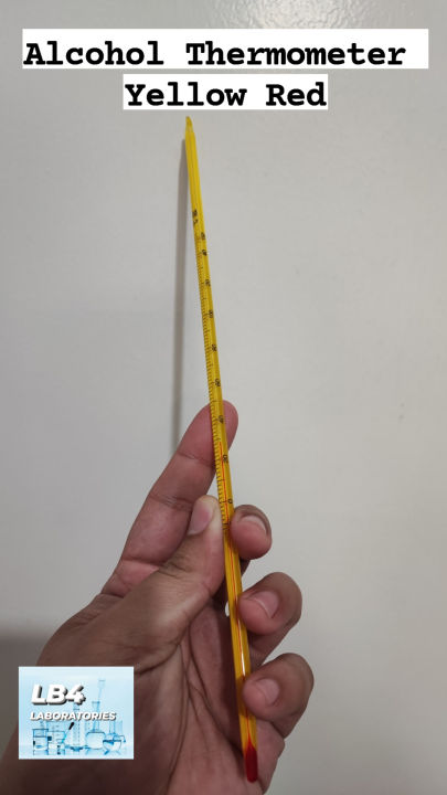 MLAB ALCOHOL THERMOMETER (-20 TO 110 C) yellow red | Lazada PH