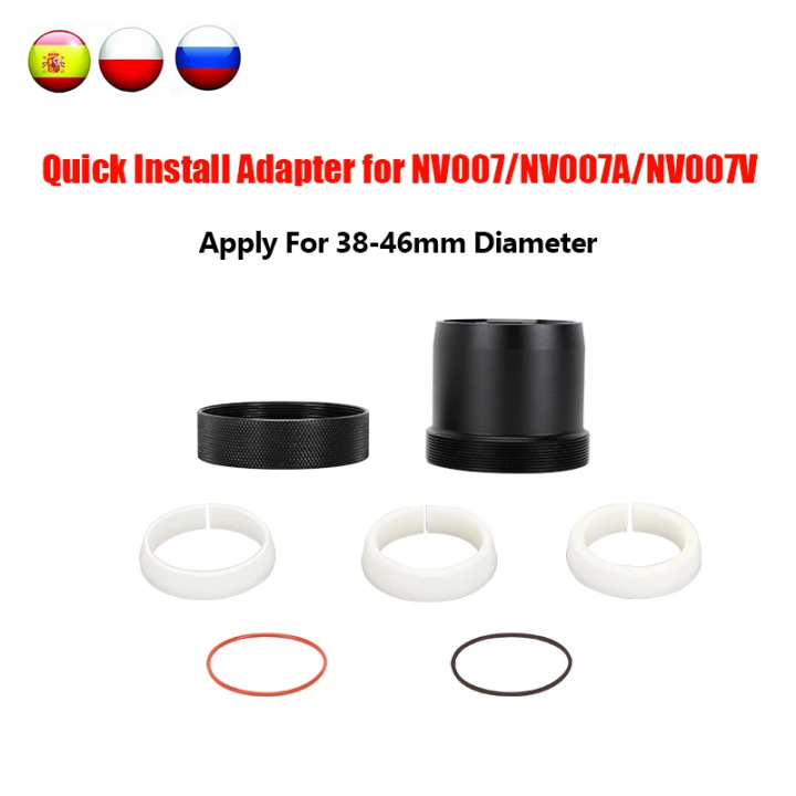 PARD NV007S 46mm Quick Install Adapter Bayonet Night Vision Scope Camera Kit Fast Sleeve Bracket ...