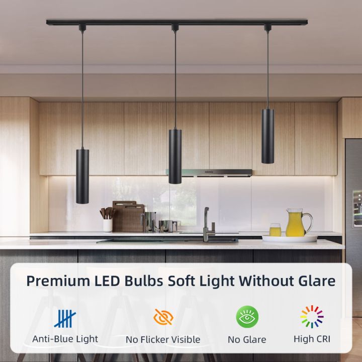 CHENBEN Modern Linear Track Pendant Light 10W 15W LED Track Light ...