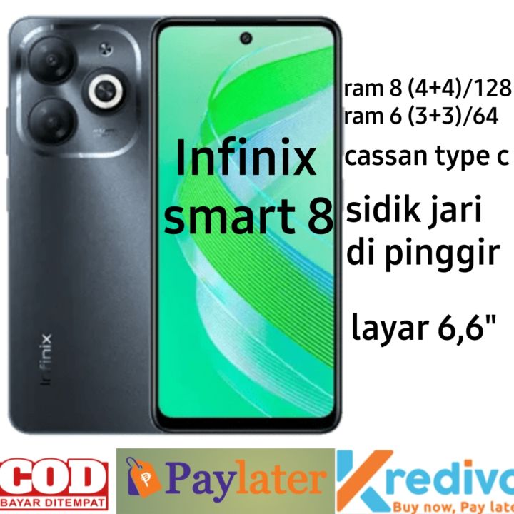 INFINIX SMART 8 PRO 8+8/128 SMART 8 8/128 (4+4) 6/64 (3+3) SMART 7 4+3/64 SMART 3+3/64 BATERAI ...